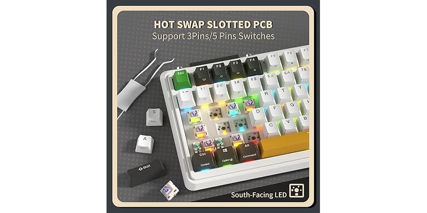 KZZI K75 PRO RGB 75% Wireless Mechanical Keyboard (Open Box)