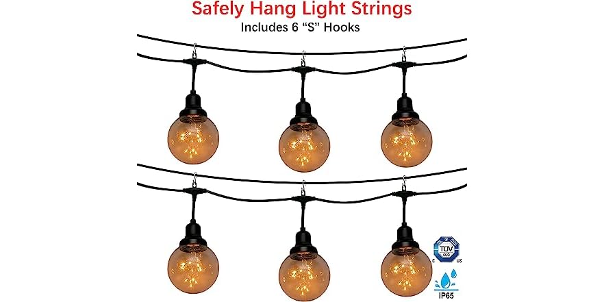 Clear Power DC4L-0020-DC 6-Bulb 12ft LED Lights