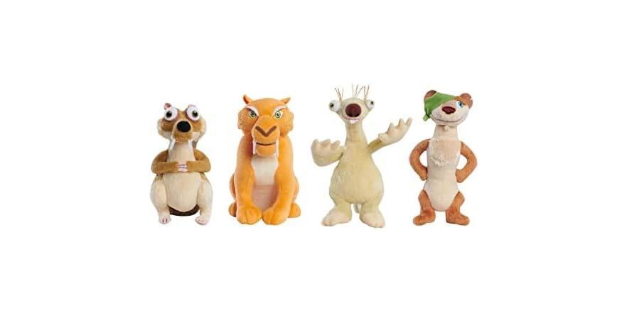 4pc Plushie Ice Age Adventures Set
