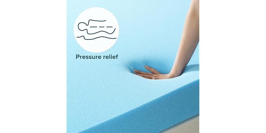 Zinus 2" Cooling Gel Mattress Topper
