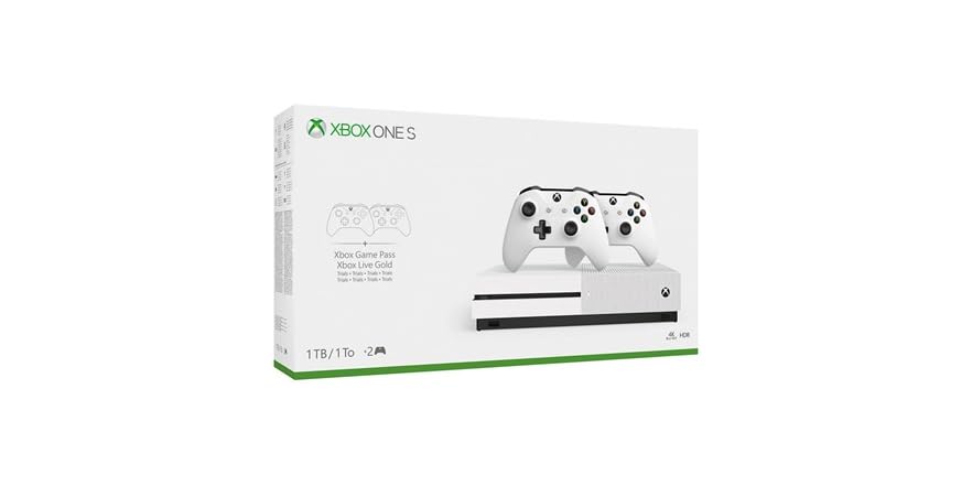 Xbox One S Two Controller Bundle (1TB) - Canadian Model