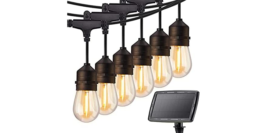 Minetom S14 Solar String Lights Outdoor 34Ft