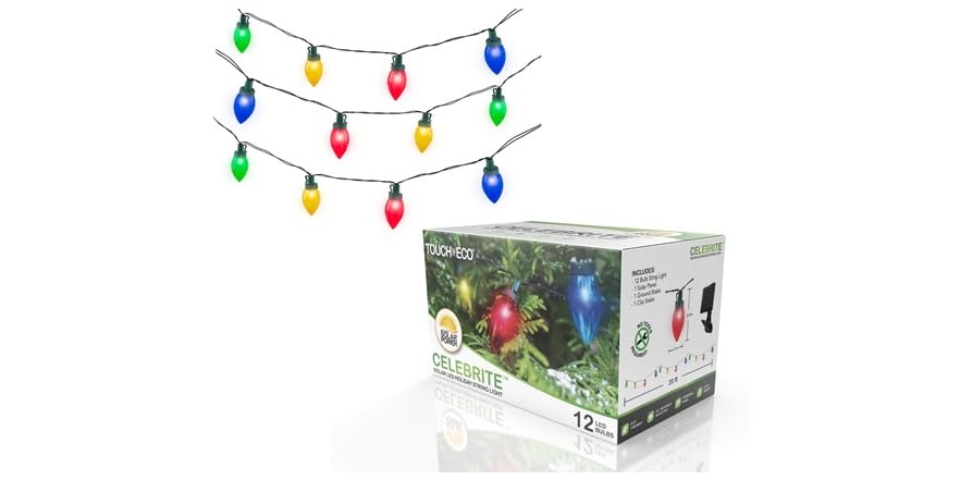 CELEBRITE Solar Multicolor String Light