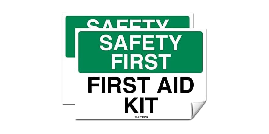 Kachy Signs Safety First First Aid Kit