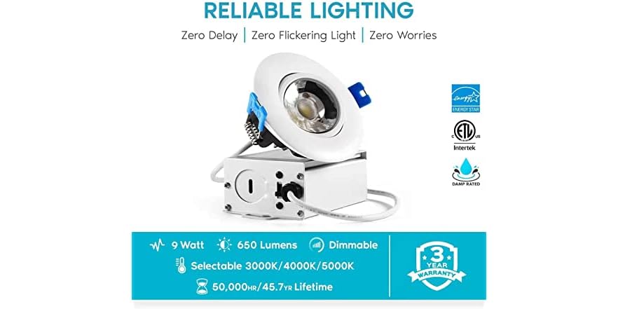 Waterproof recessed Shower Lights