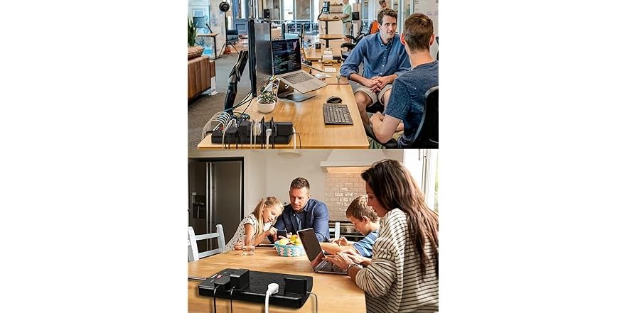 SUPERDANNY Surge Protector (22 Outlets, 6 USB Ports)