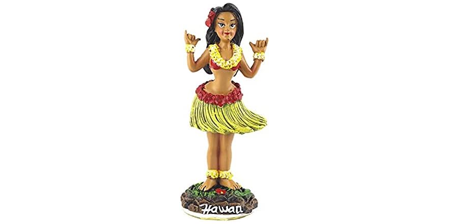 Mini Shaka Hula Girl Dashboard Doll