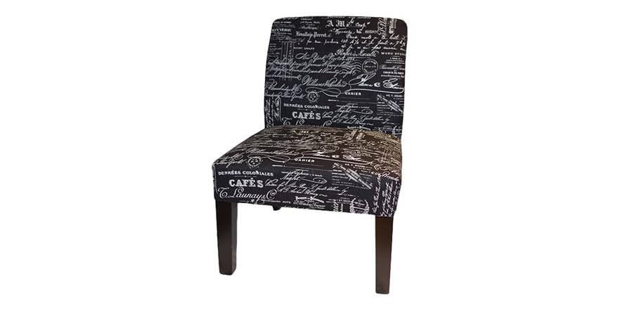 Script Chair in Black & White
