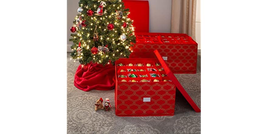 Box Organizer, with Dividers, (Red)