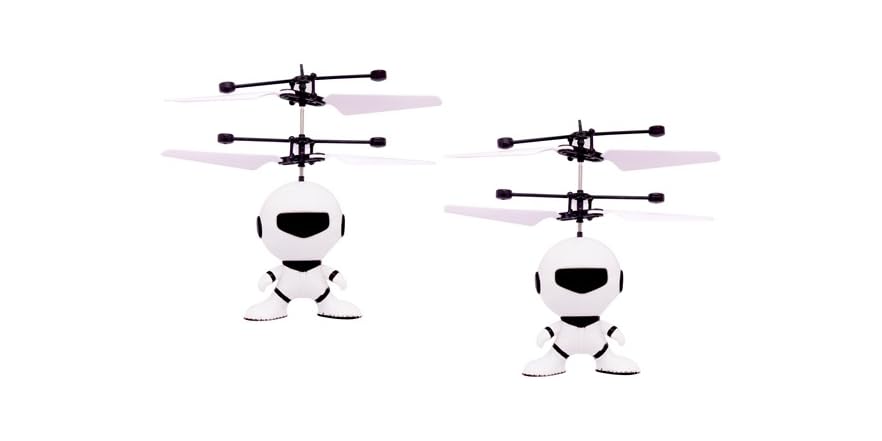 Hand Operated Flying Robot Helicopter Toy