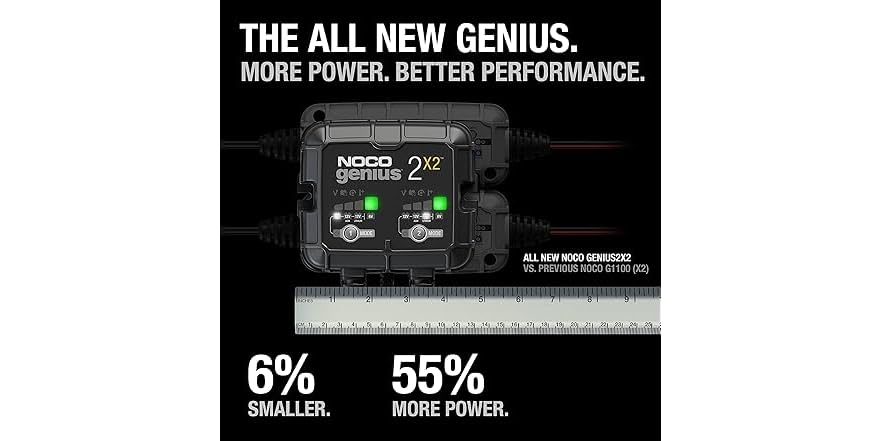 NOCO GENIUS2X2 Smart Car Battery Charger