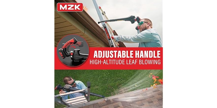 MZK Cordless Leaf Blower | 20V | 2 Batteries (Open Box)