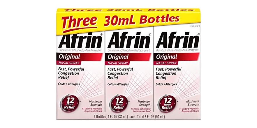 Afrin Original Nasal Spray 3 Count