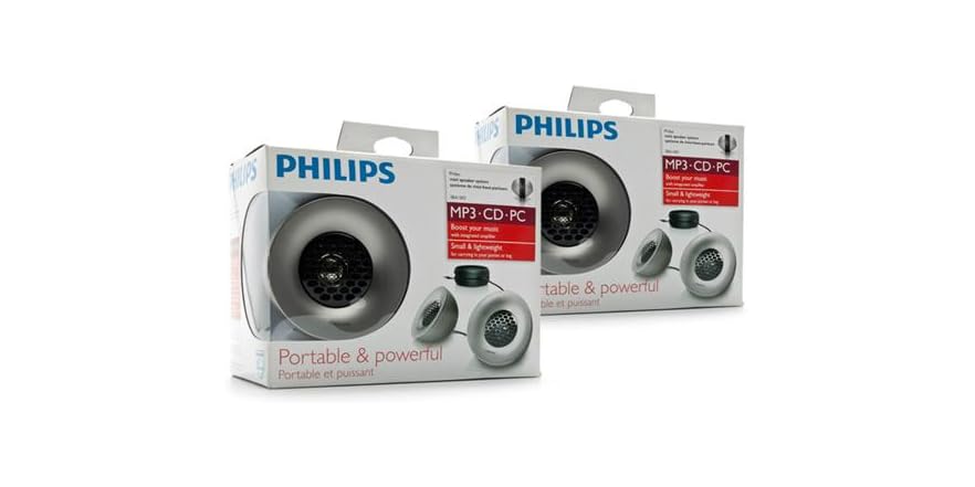 Philips Portable Speaker System 2- Pack