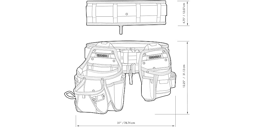 ToughBuilt - ClipTech, 3pc Handyman Tool Belt Set