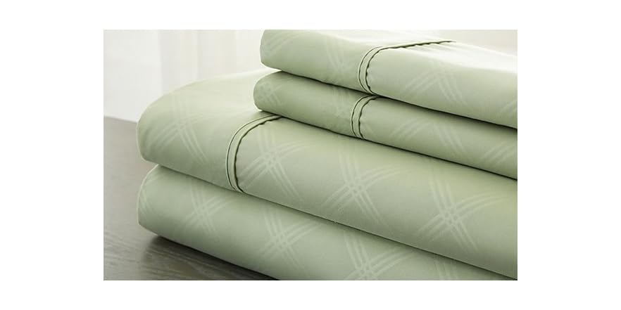 1600 Series Plaid Embossed Bed Sheet