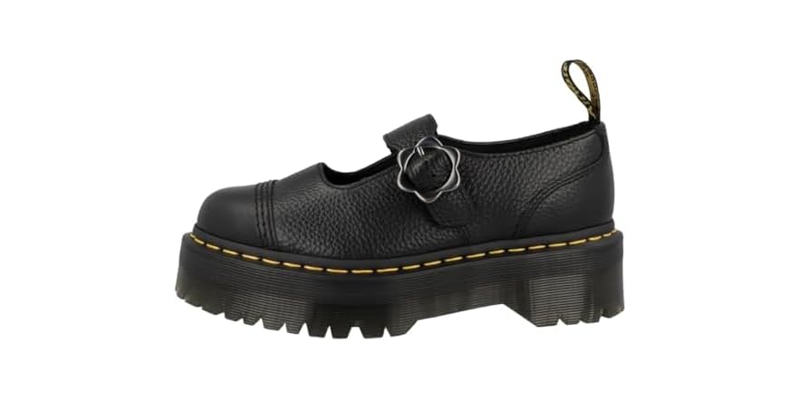 Dr. Martens Women's Addina Flower Mary Jane Flat (6) (Open Box)