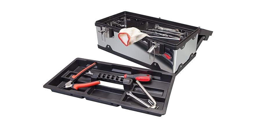 Torin 17in Steel&Plastic Portable Toolbox
