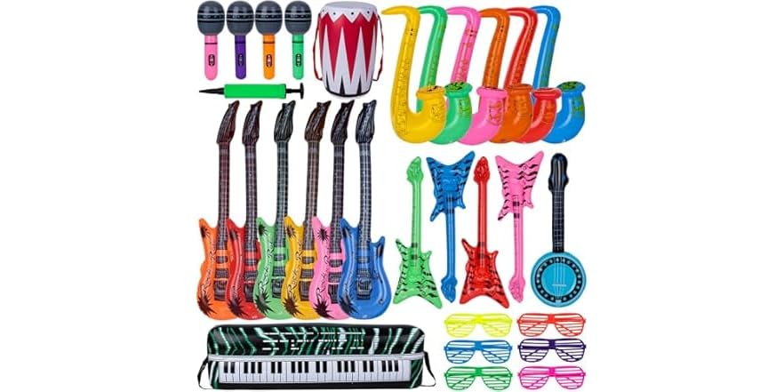 30 PCS Inflatable Musical Instruments