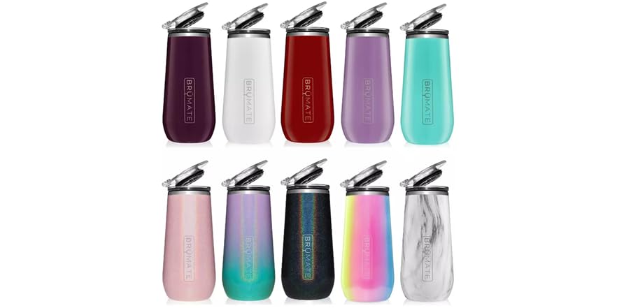 Brumate Champagne Flute 2 Pack Assorted Colors