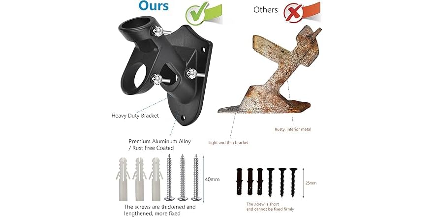 2 Pack Flag Holder Bracket