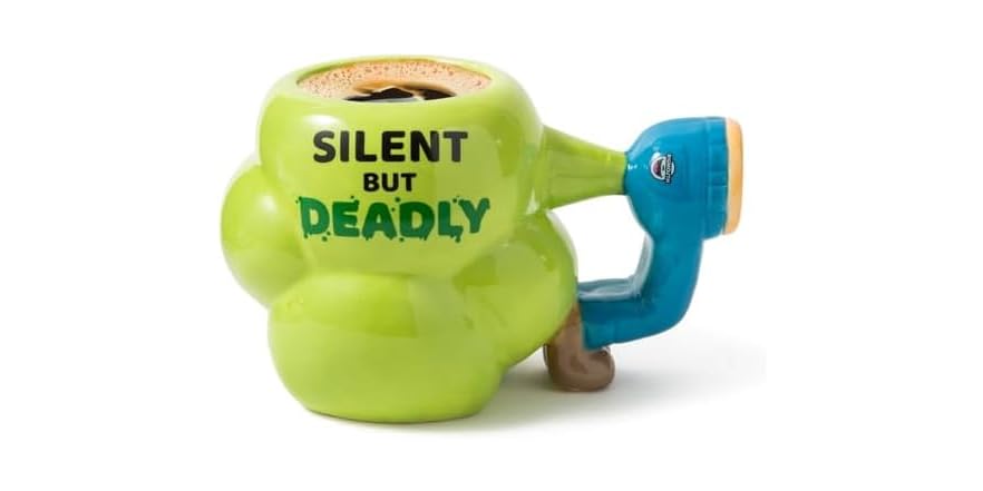 BigMouth Inc. Fart Mug - Large Ceramic Coffee Mug