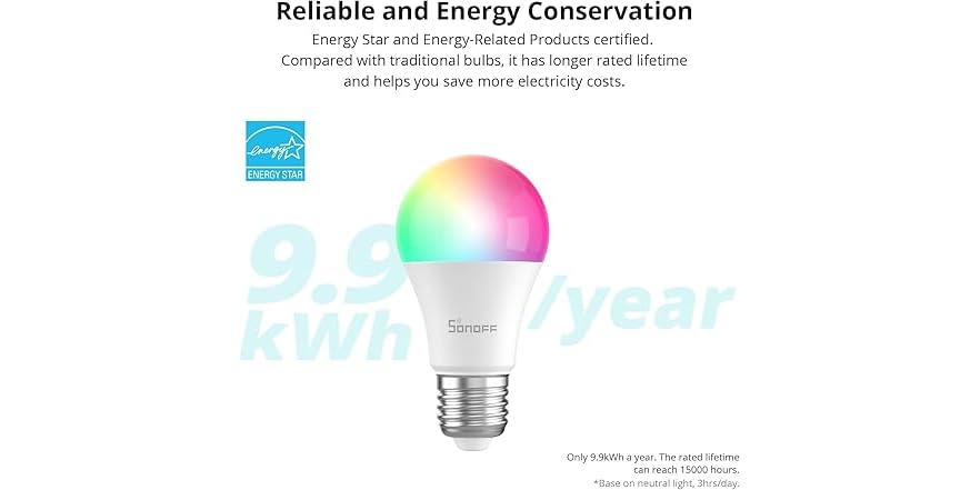 SONOFF Smart RGB Bulb Wi-Fi 9W