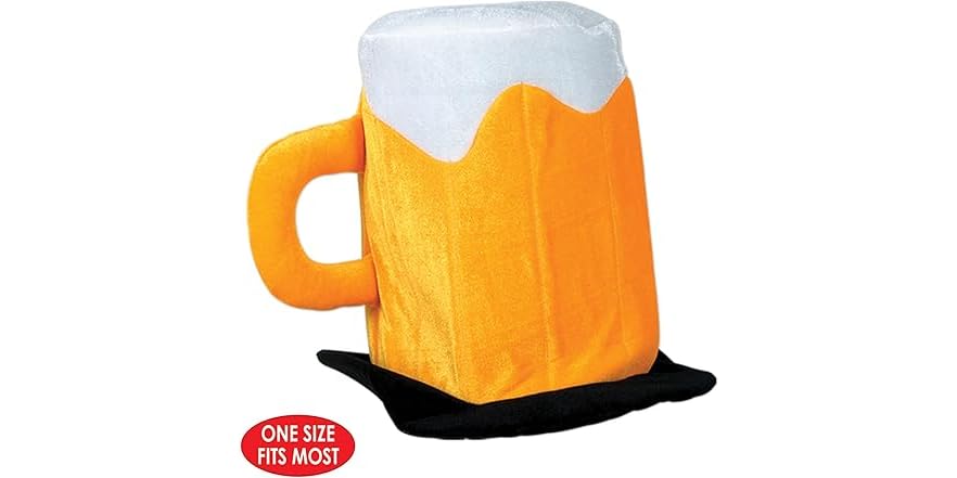 Plush Beer Mug Party Hat