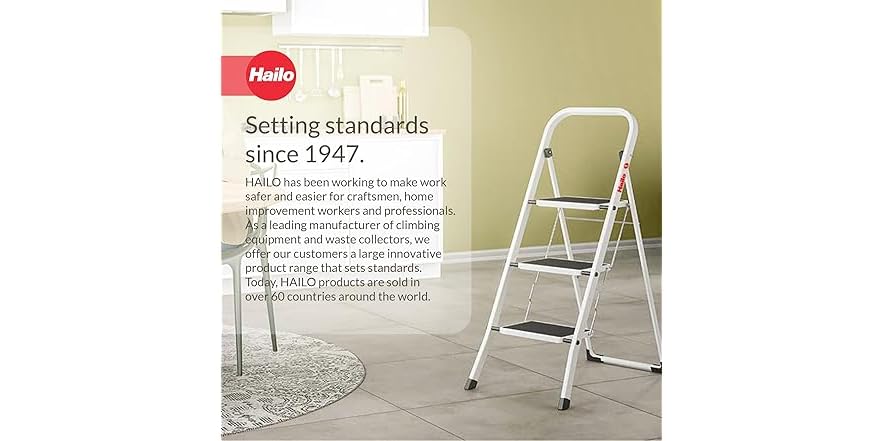 Hailo 3-Step Ladder