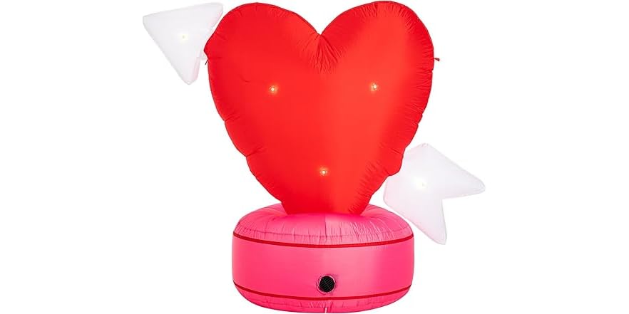5' Inflatable Valentine's Heart w/ Arrow