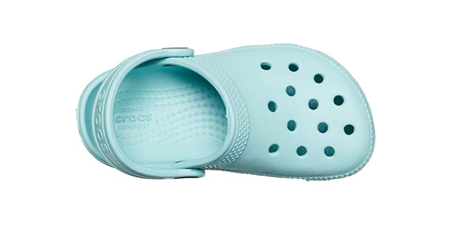 Crocs Kids' Classic Clog , Pure Water, 6 Big Kid