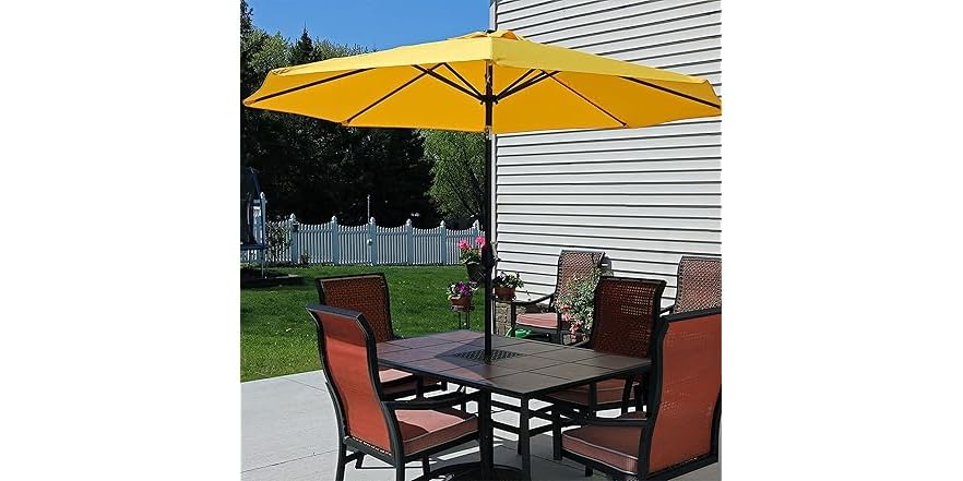 Sunnydaze Gold 9' Patio Umbrella