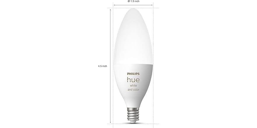 Philips Hue Smart Candle-Shaped LED Bulb