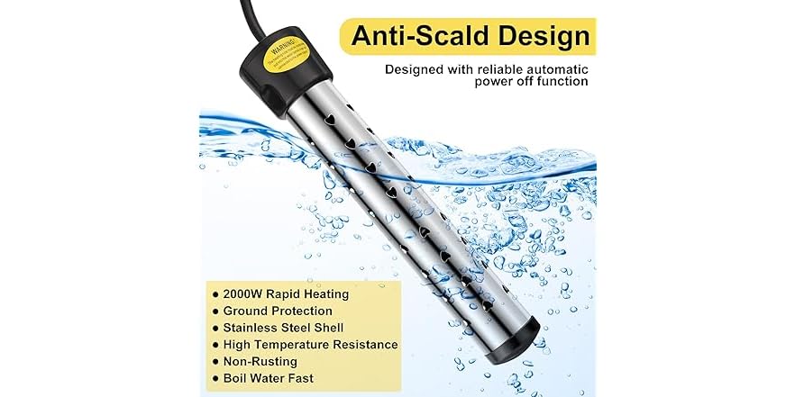 Portable Water Electric Heater 2 Pack