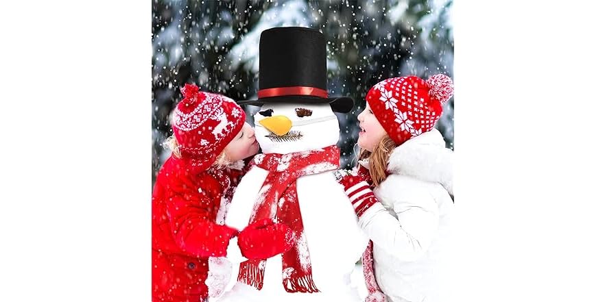 7 Pcs Snowman Costume Kit