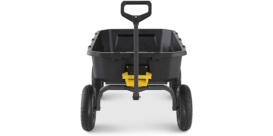Gorilla Carts 12 Cubic Foot Poly Yard Dump Cart
