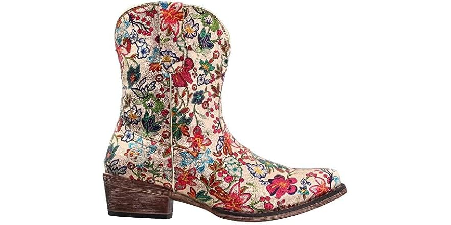 Ingrid Gold Multi Faux Leather Boots