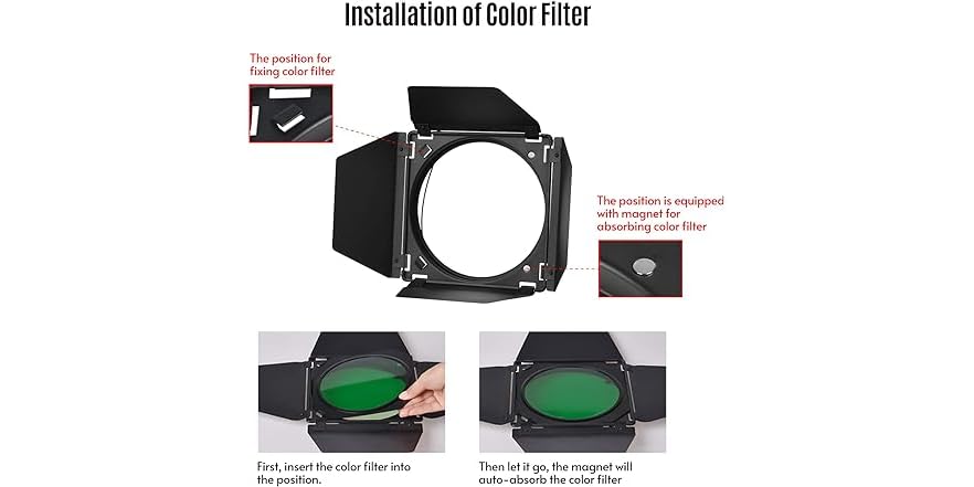 4 Pack Honeycomb Color Gel Filter