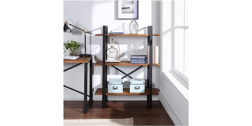 northbeam Concord Live Edge 3-Tier Shelf