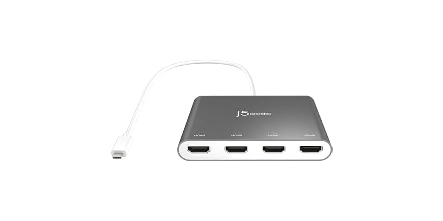 j5create USB-C to 4-Port HDMI Adapter