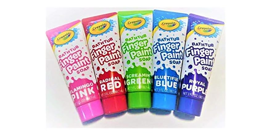 Crayola Bathtub Finger Paint Soap 5 Pack