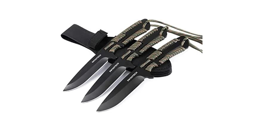SWISS+TECH 3-Piece Fixed Blade knife
