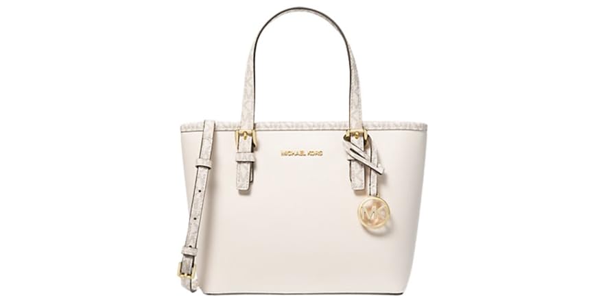 Michael Kors Jet Set Light Cream Leather XS Carryall