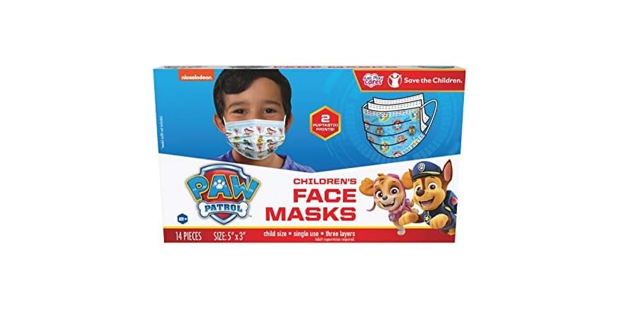 Paw Patrol Face Mask 14pk
