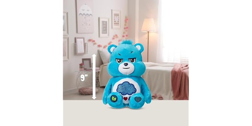 Care Bears 9" Plush (Glitter Belly) - Grumpy