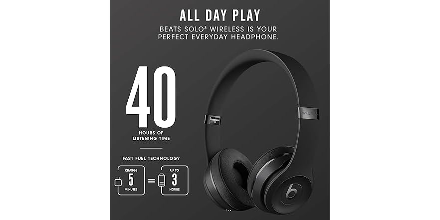 Beats Solo3 Wireless On-Ear Headphones (Open Box)
