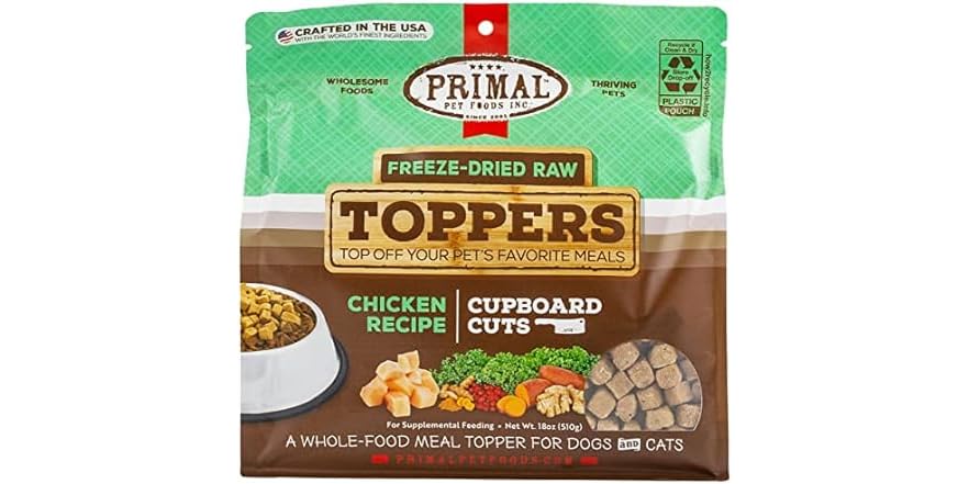 Primal Freeze Dried Raw Dog Food Topper & Cat Food Topper 18 oz
