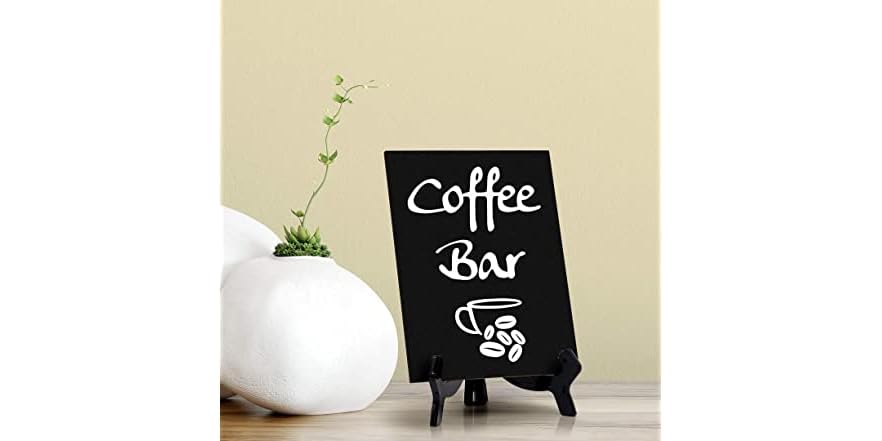 Coffee Bar, Table Sign