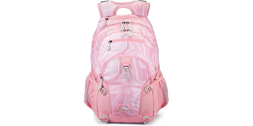 High Sierra Pink Marble Backpack