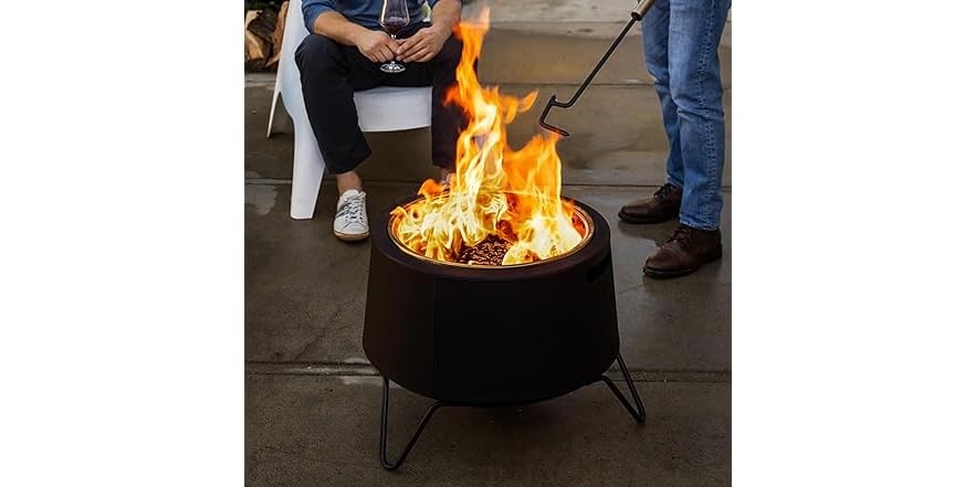 TIKI 20-Inch Smokeless Social Fire Pit,